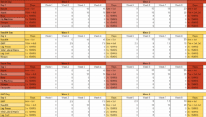 GZCL Programs: 16+ Spreadsheets Including General Gainz, Jacked and Tan ...