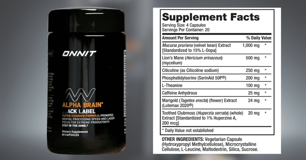 Alpha Brain Black Label Review: There Are Better Alternatives - FitFrek